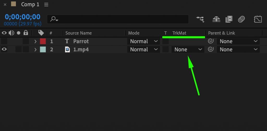 How to Turn on Track Matte in After Effects | aejuice.com