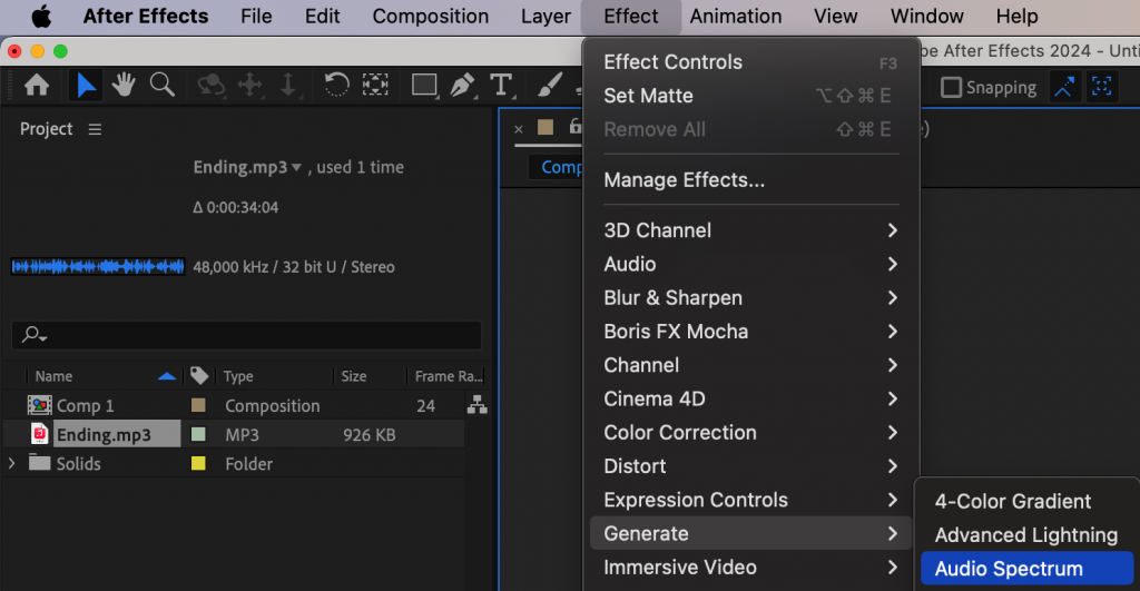 How to Create Audio Spectrum in After Effects | aejuice.com