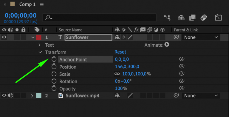 How to Move Text Anchor Point in After Effects | aejuice.com
