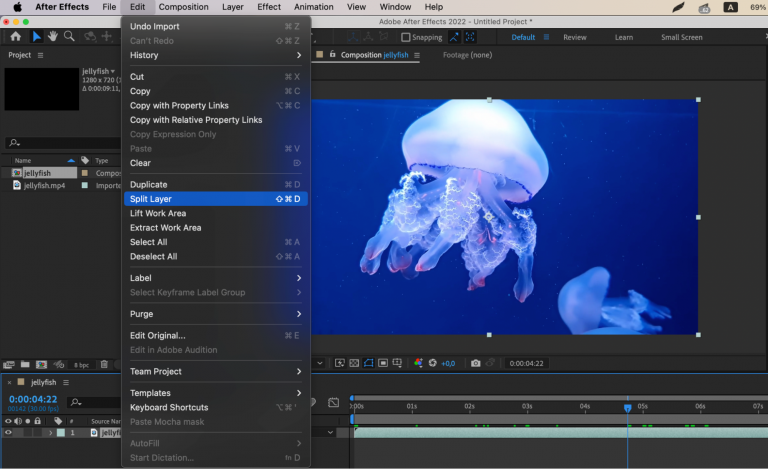 How to Split Clips in Adobe After Effects | aejuice.com