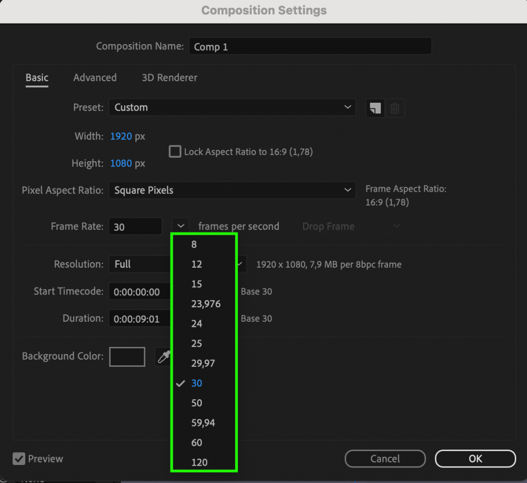 How to Change FPS in After Effects | aejuice.com