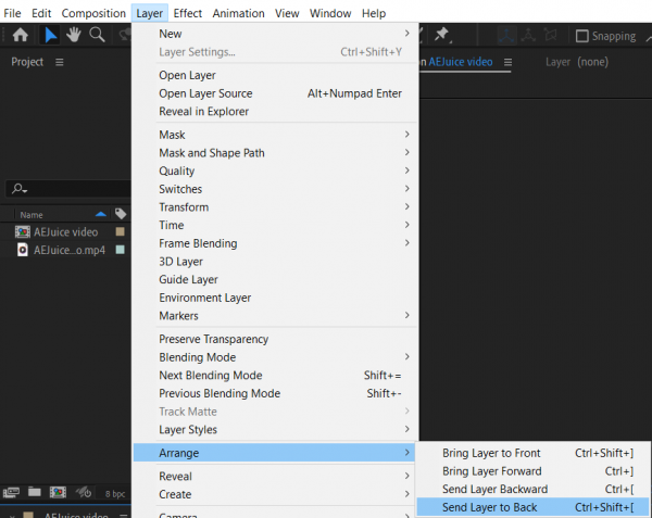 How to change timelines in After Effects | aejuice.com