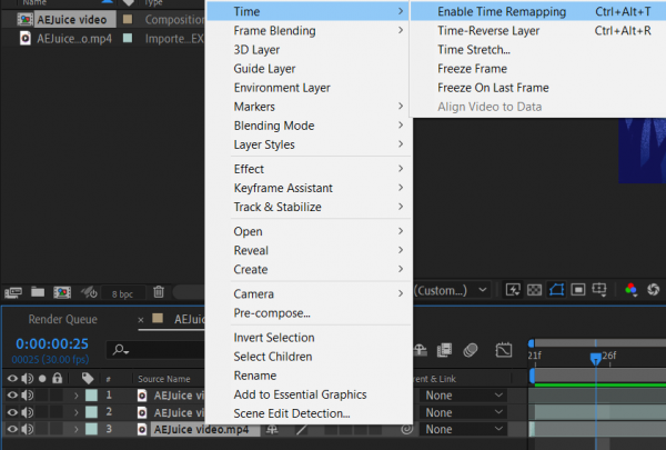 How to cut video clips in After Effects | aejuice.com