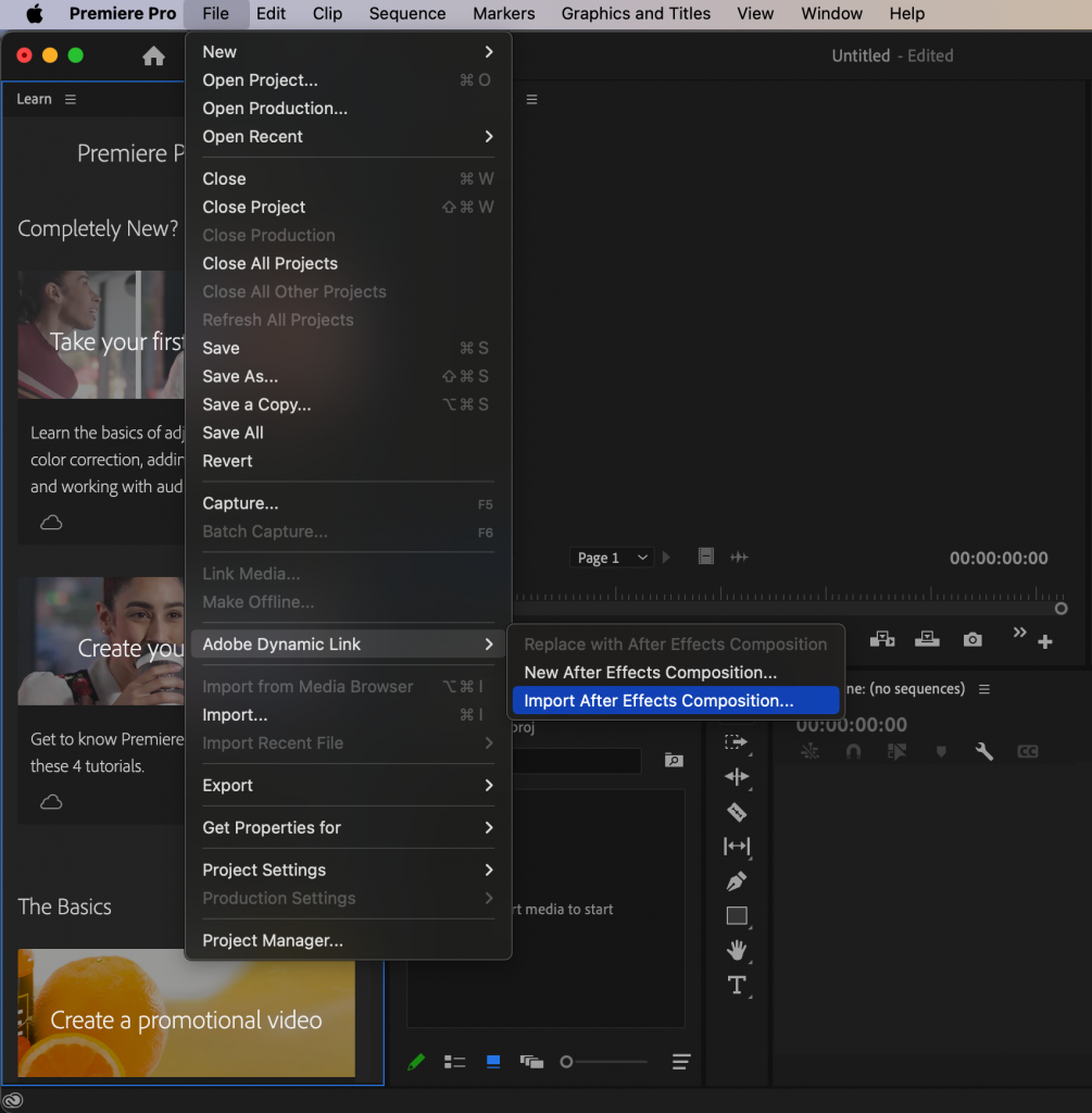 How to Open After Effects Projects in Premiere Pro | aejuice.com
