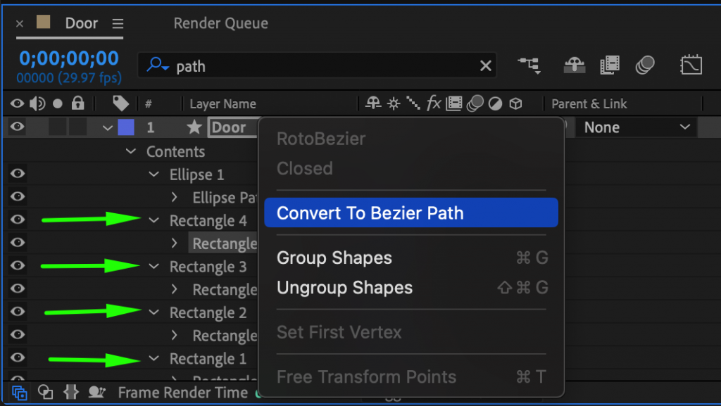 How to animate a door opening in After Effects