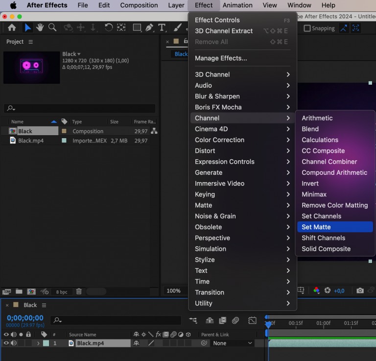 How to Make Black Transparent in After Effects | aejuice.com