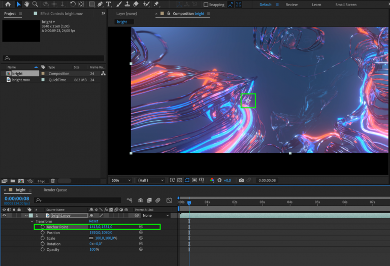 How to Reposition Anchor Point in After Effects | aejuice.com