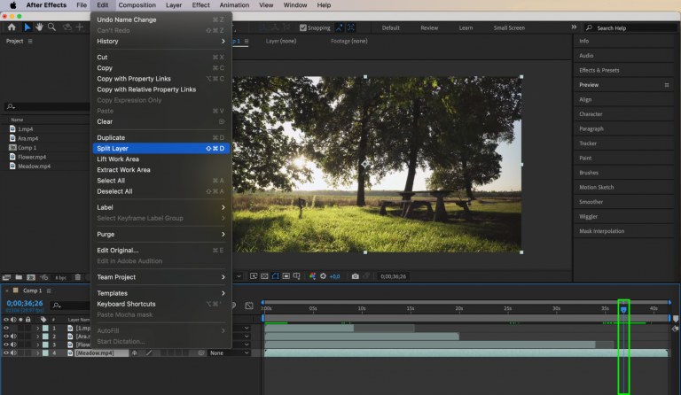 How to Delete Clips in After Effects | aejuice.com