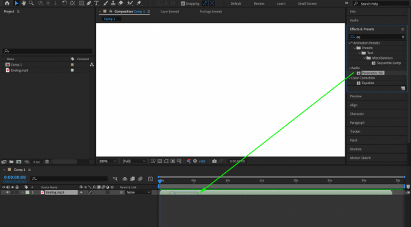 How to Cut Sound in After Effects | aejuice.com