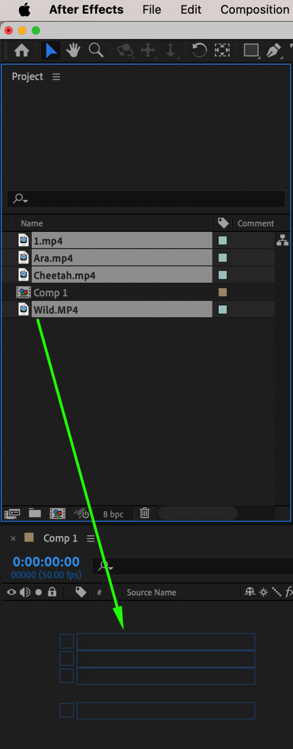 How to Combine Multiple Videos into One in After Effects | aejuice.com