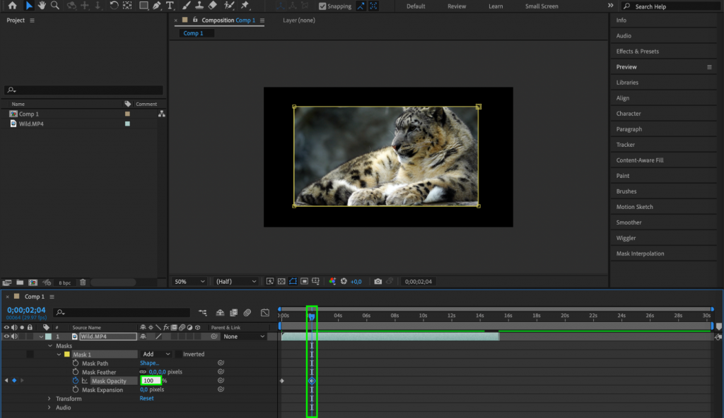 How to Crop a Video on After Effects | aejuice.com