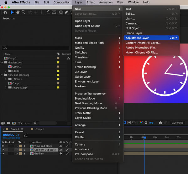 How to Combine 2 Compositions in After Effects | aejuice.com