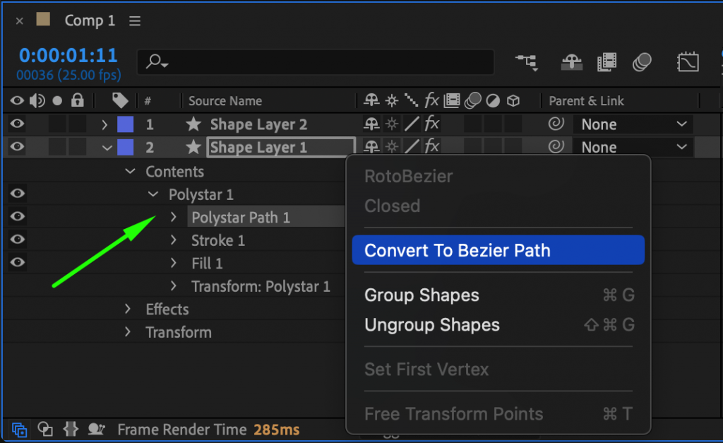 How to Change Shape in After Effects | aejuice.com