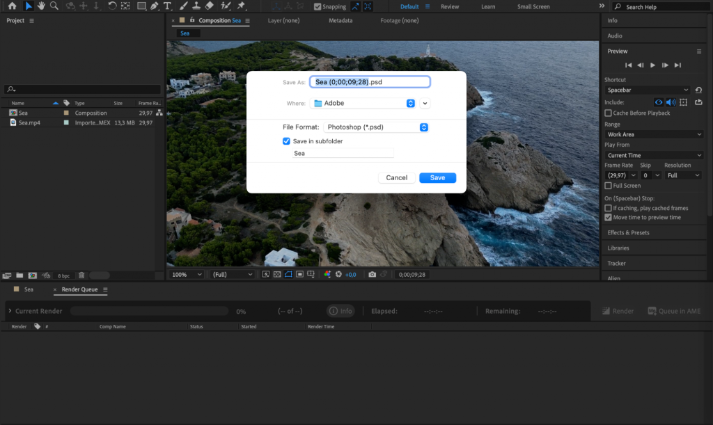 How to Save a Screenshot in After Effects | aejuice.com