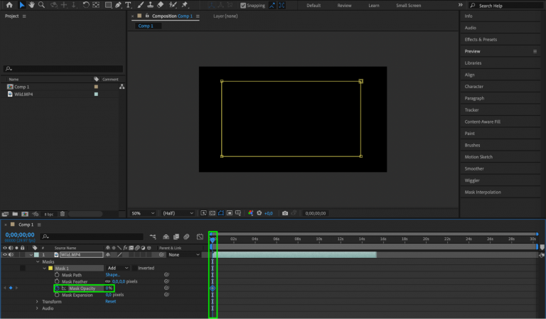 How to Crop a Video on After Effects | aejuice.com