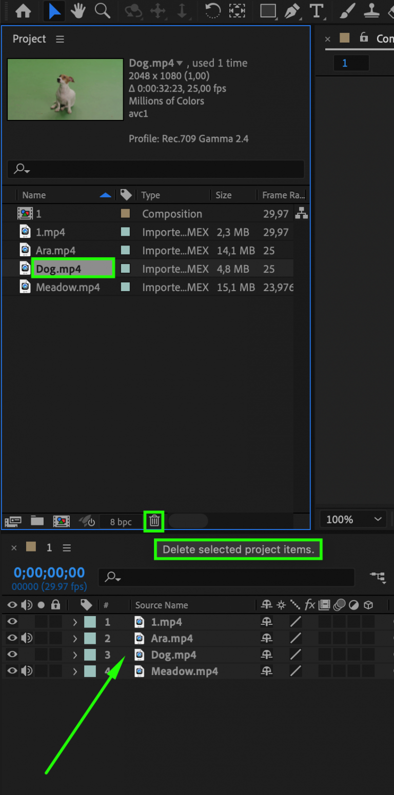 How to Delete Layer in Adobe After Effects | aejuice.com