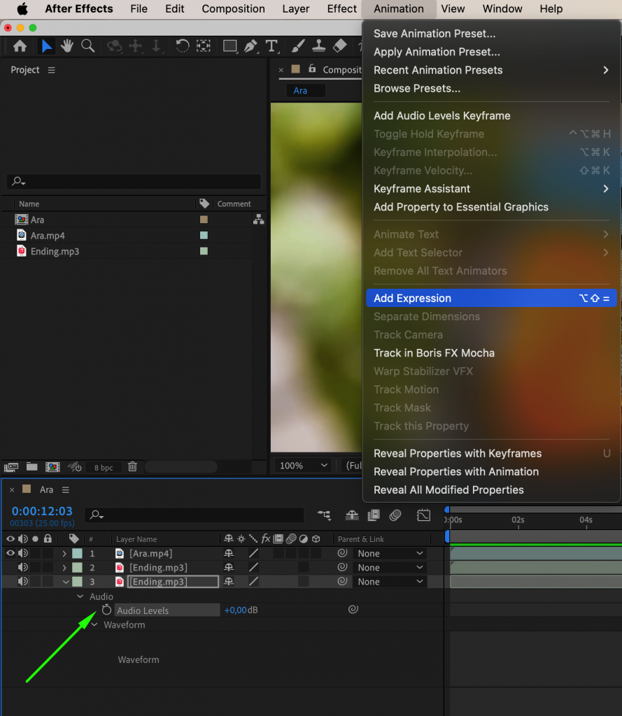 How to Fade Out Music in After Effects | aejuice.com