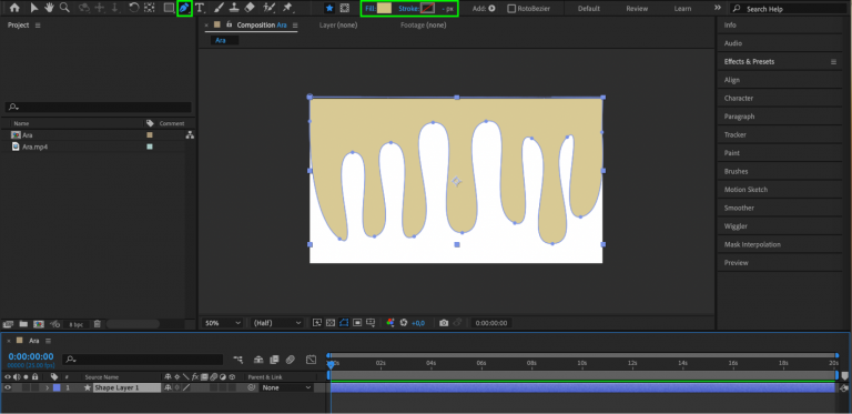 How to Use Pen Tool in Adobe After Effects | aejuice.com