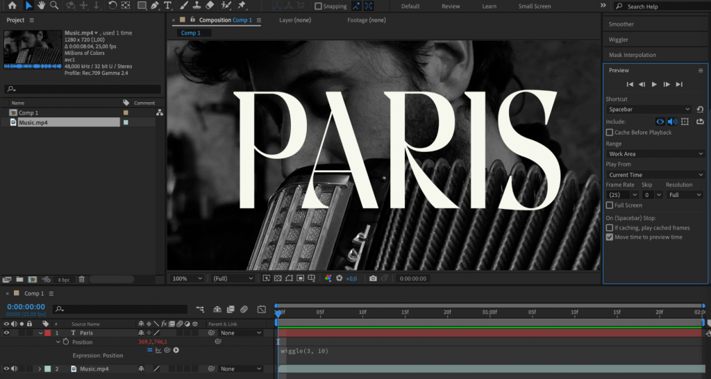 How to Add a Wiggle Expression in After Effects