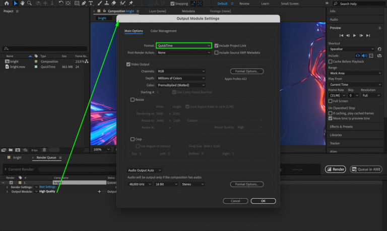 How to Render 4K in After Effects | aejuice.com