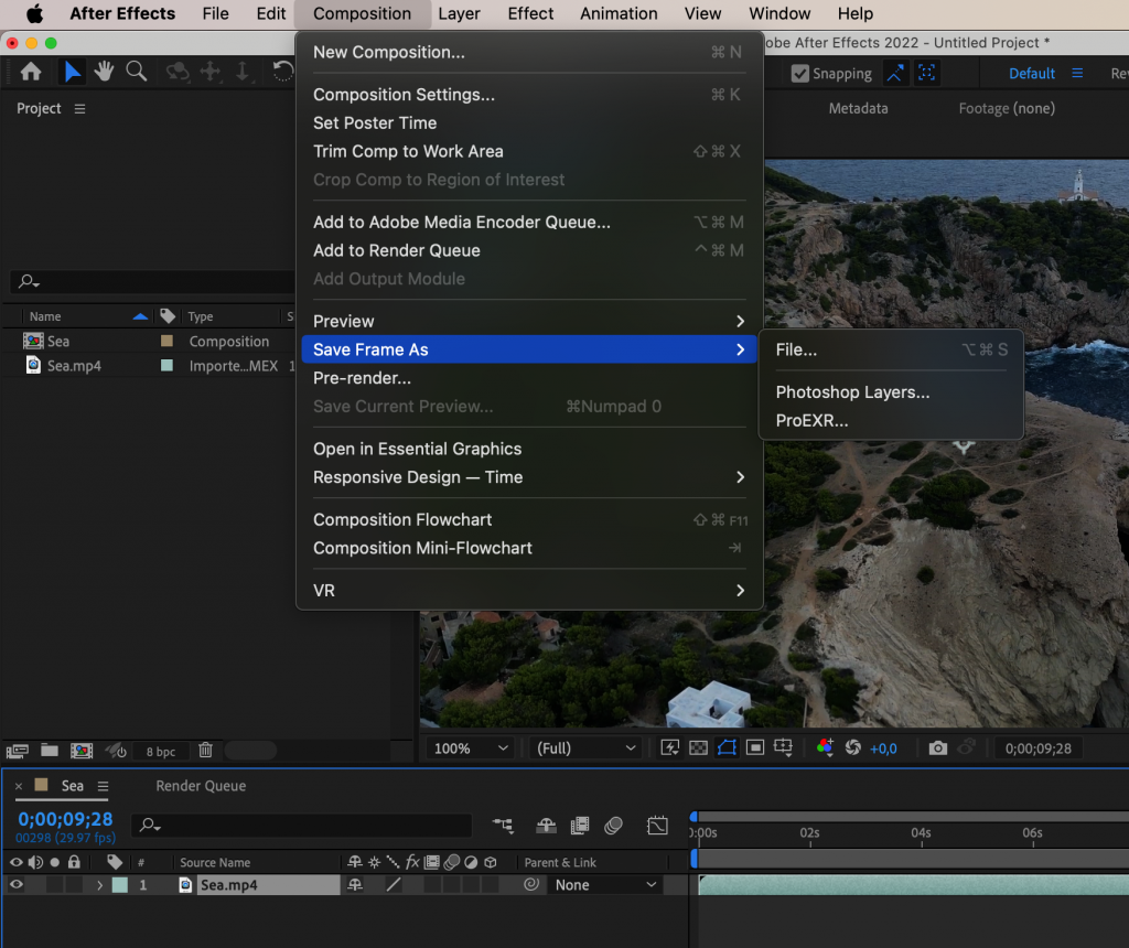 How to Save a Screenshot in After Effects | aejuice.com