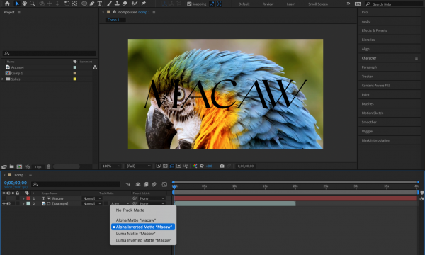 How to Find and Use Track Matte in After Effects | aejuice.com