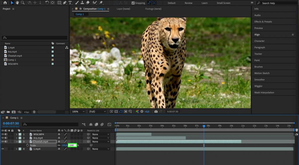 How to Combine Multiple Videos into One in After Effects | aejuice.com