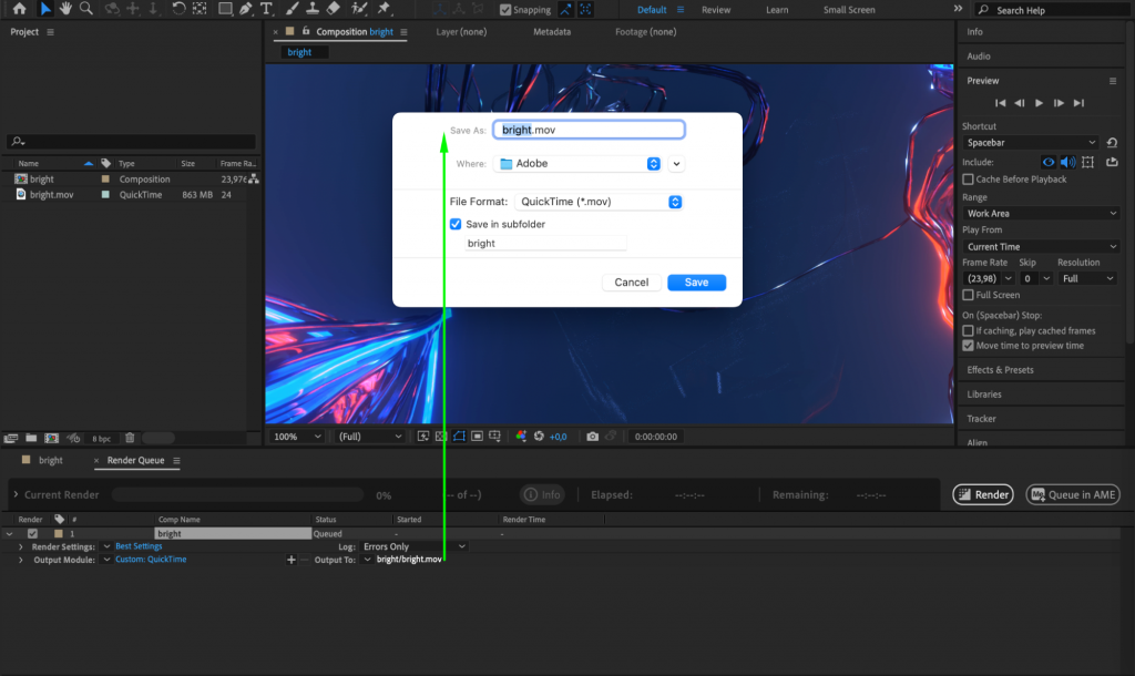 How to Render 4K in After Effects | aejuice.com