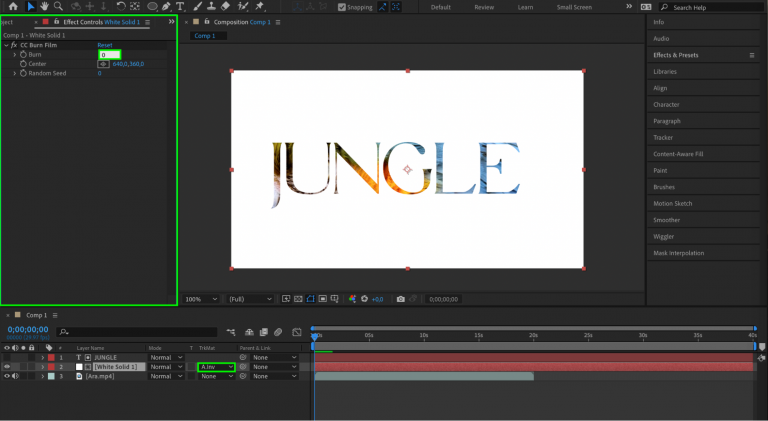 How to Find and Use Track Matte in After Effects | aejuice.com