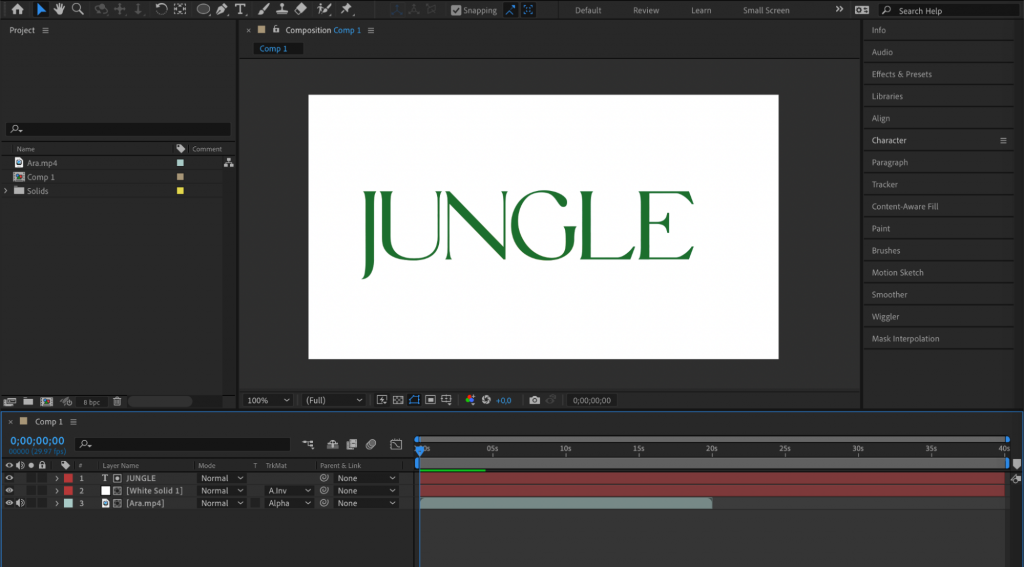How to Find and Use Track Matte in After Effects | aejuice.com