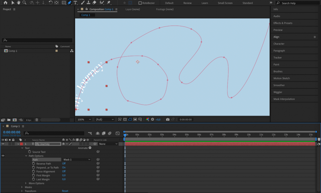 How to Make Curve Text in After Effects | aejuice.com