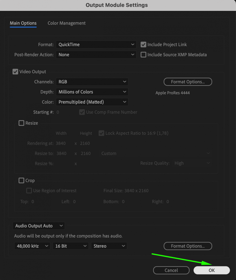 How to Render 4K in After Effects | aejuice.com