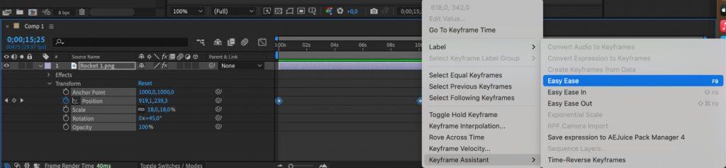 How to Smooth Keyframes in After Effects | aejuice.com