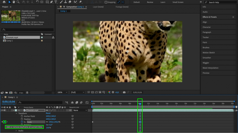 How to Animate Zoom in After Effects | aejuice.com