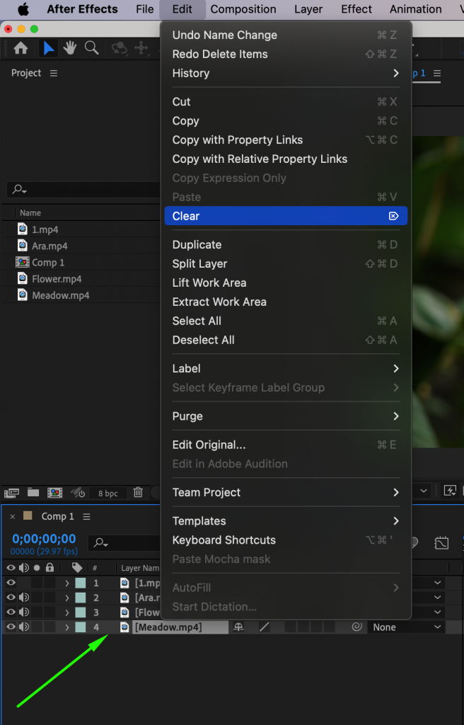How to Delete Clips in After Effects | aejuice.com