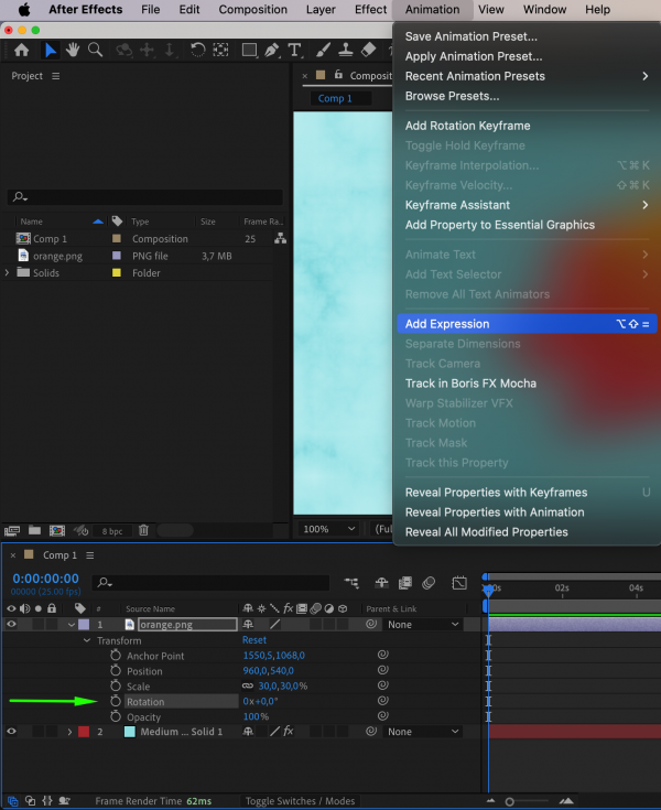 How to Make an Object Spin in After Effects | aejuice.com