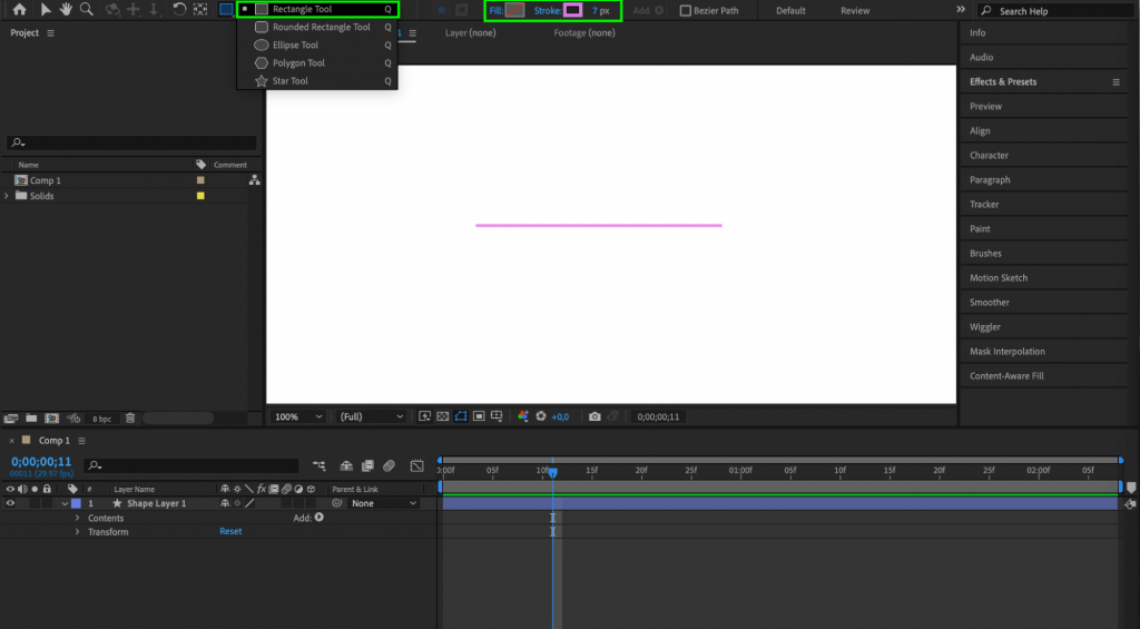 How to Make a Straight Line in After Effects - AEJuice