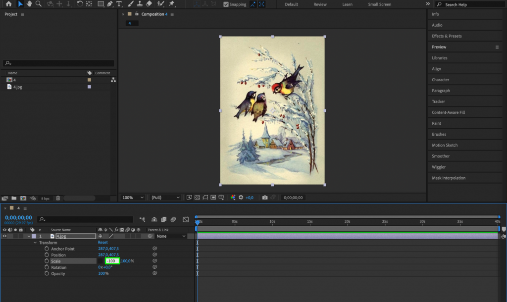 How to Flip Image in After Effects | aejuice.com