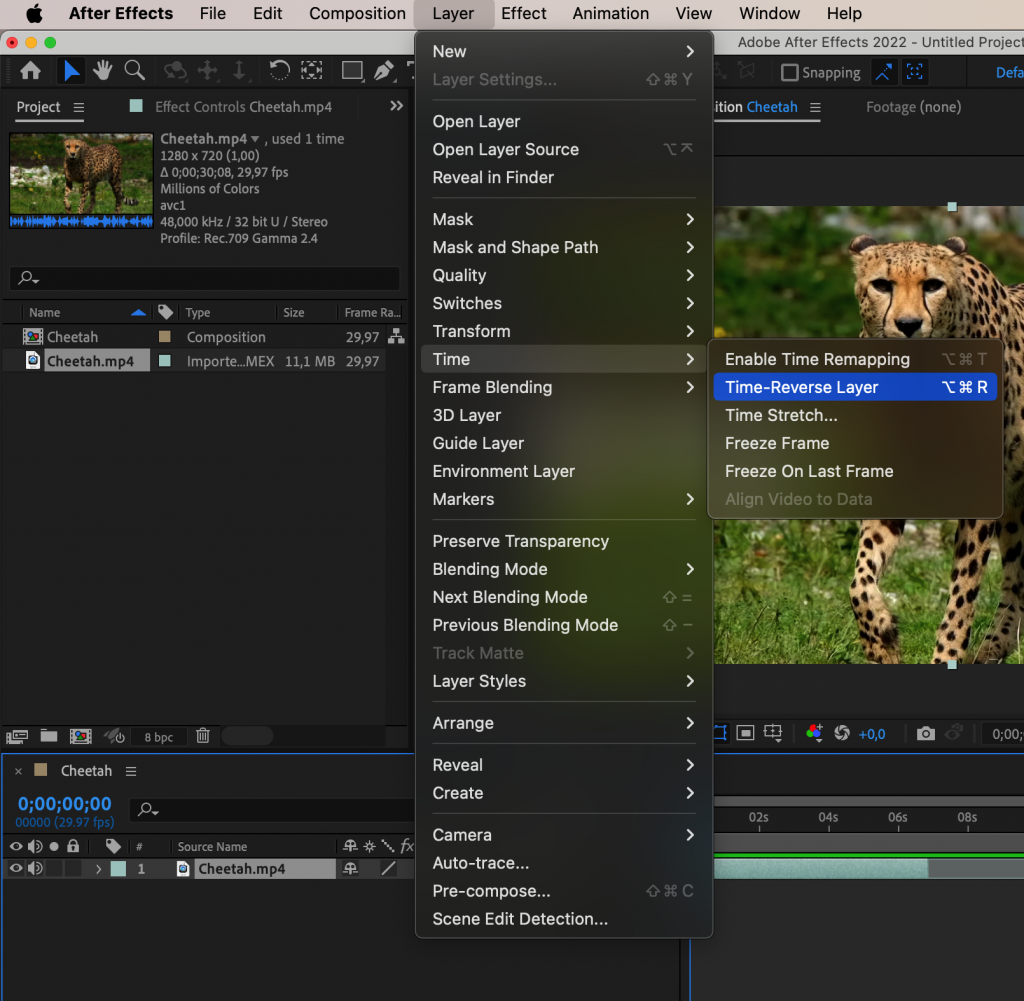 How to Reverse Time in After Effects | aejuice.com