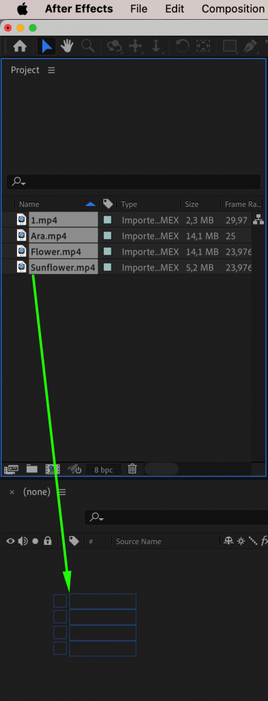 How to Add Multiple Clips in After Effects | aejuice.com