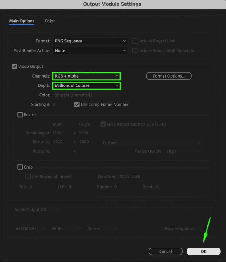 How to Export a PNG Sequence from After Effects | aejuice.com