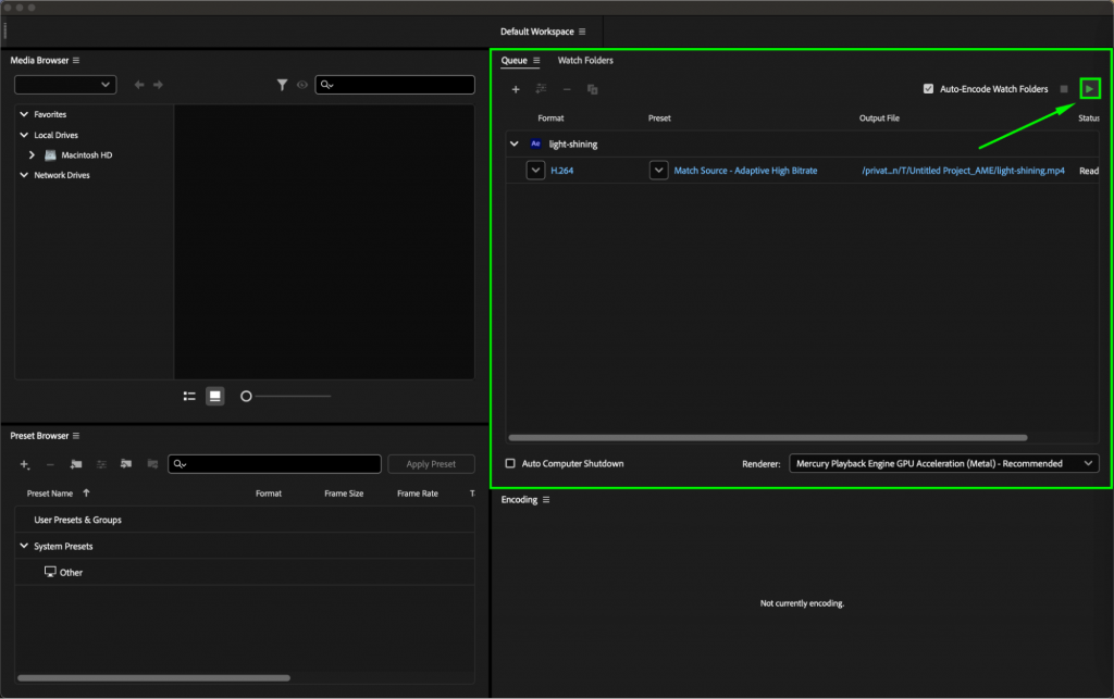 How to Link Adobe Media Encoder to After Effects | aejuice.com