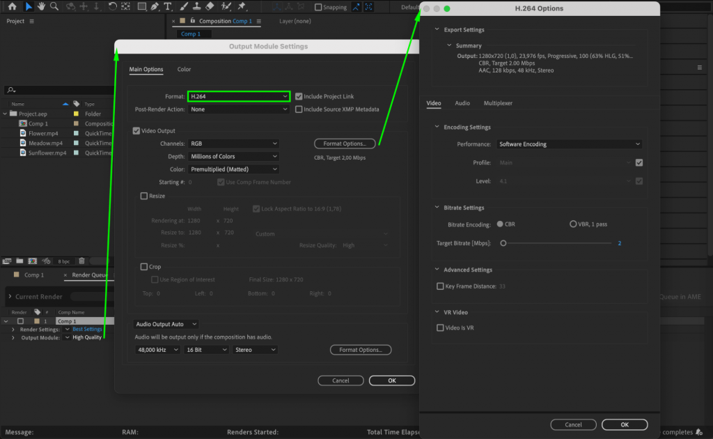 How to Export a Video from Adobe After Effects | aejuice.com