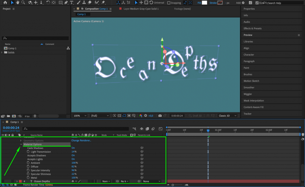 How to Make 3D Letters in After Effects | aejuice.com