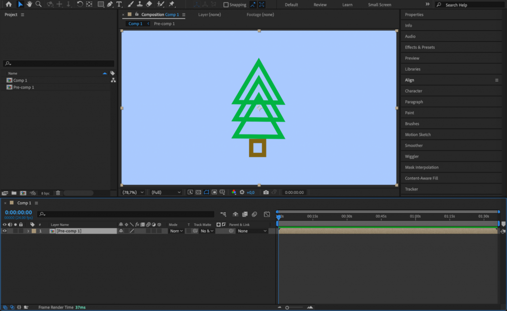 How to Merge Two Shape Layers in After Effects | aejuice.com