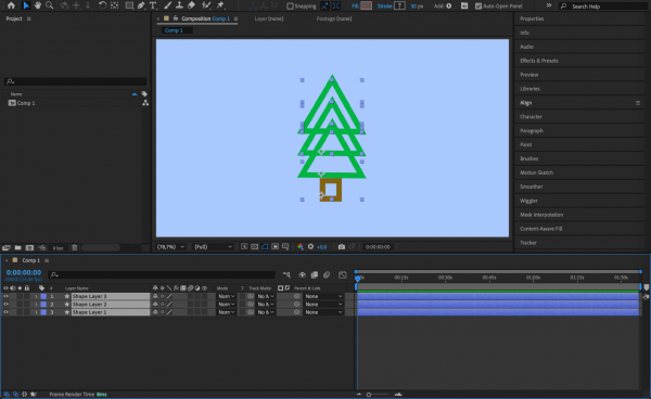 How to Merge Two Shape Layers in After Effects | aejuice.com