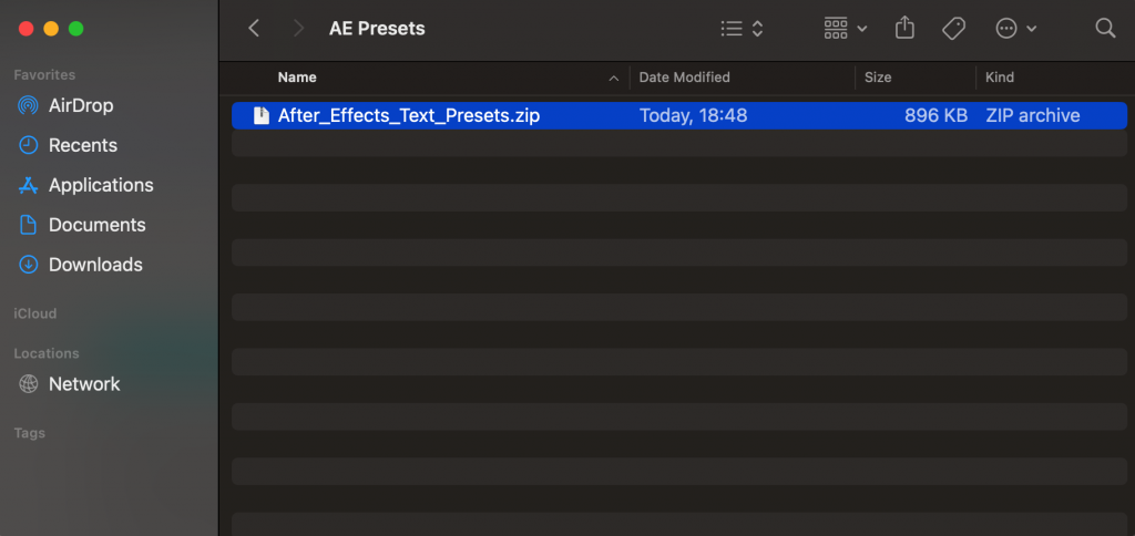 How to Install After Effects Presets Mac | aejuice.com