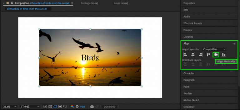 How to Align Layers in After Effects | aejuice.com