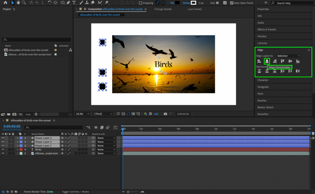 How to Align Layers in After Effects | aejuice.com