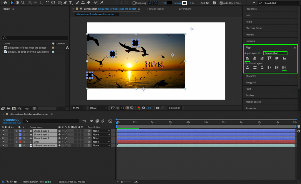 How to Align Layers in After Effects | aejuice.com